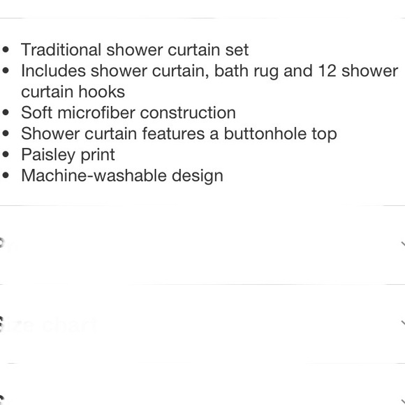 Threshold | Bath | Nwt Threshold 4 Piece Shower Curtain Set With Rug ...